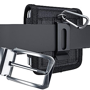 Meilib Holster for Galaxy Z Flip, Flip 3, Flip 4, 5G, Motorola Razr, Cell Phone Belt Holder Case with Belt Clip Pouch Cover (Fits All Samsung Z Flip Phones with Spigen, Otterbox Commuter Case on)