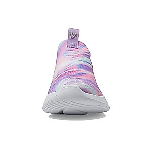 Skechers Kids Girls Ultra Flex 3.0-Color Me Sleek Sneaker, Lavender/Multi, 2 Little Kid