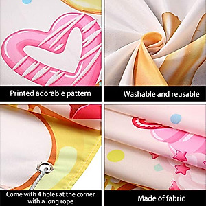 Donut Grow up Birthday Backdrop Sweet Donuts Photography Background Donut Party Decorations for Newborn Kids Girls Birthday Party Baby Shower Party Supplies