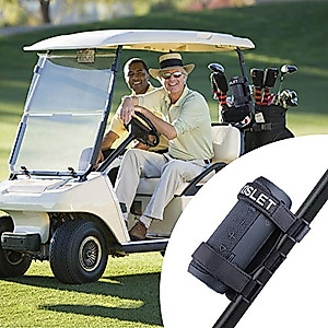 Xislet 2-Straps Portable Speaker Mount, Compatible with Golf Cart Accessories/Bike/Moto/ATV Speaker Strap Holder Fits Attaches Railing/Handlebar/Frame for Bluetooth Wireless Speakers
