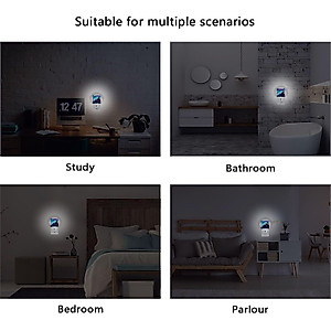 ZENWAWA Steam Train Illustration Night Light Plug into Wall Decorative Auto Dusk to Dawn Sensor LED Night Lamp 2 Pack 3×4.5×1.4 in