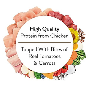 NUTRO ULTRA Adult Grain Free Soft Wet Dog Food, Chicken Entrée Paté with Tomatoes & Carrots, (24) 3.5 oz. Trays