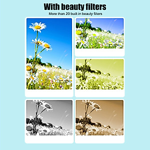 Digital Camera, HD 1080P Pocket Digital Camera with 2.4 Inch IPS Display, Compact Point and Shoot Camera Support 16X Digital Zoom, Portable Video Camera for Beginners, Kids (Pink)