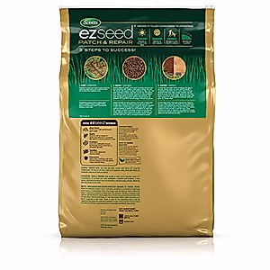 Scotts EZ Seed Patch and Repair Bermudagrass, 20 lb. - Combination Mulch, Seed, and Fertilizer - Tackifier Reduces Seed Wash-Away - Even Grows in Scorching Heat - Covers up to 445 sq. ft.