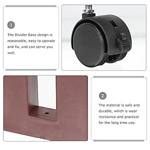 2pcs Screen Base Household Divider Bracket Divider Base Room Partition Support Bases Divider Stand Home Accessory Partition Holders Divider Accessory Wear-resistant Screen Feet