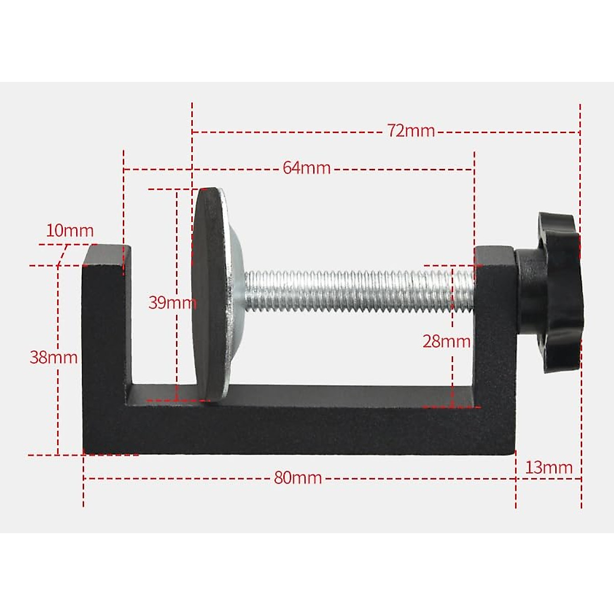 4 Pcs Patio Furniture Clips, Sectional Connector, Adjustable Outdoor Funiture Clamps, Patio Wicker Furniture Fasteners Clips, Black