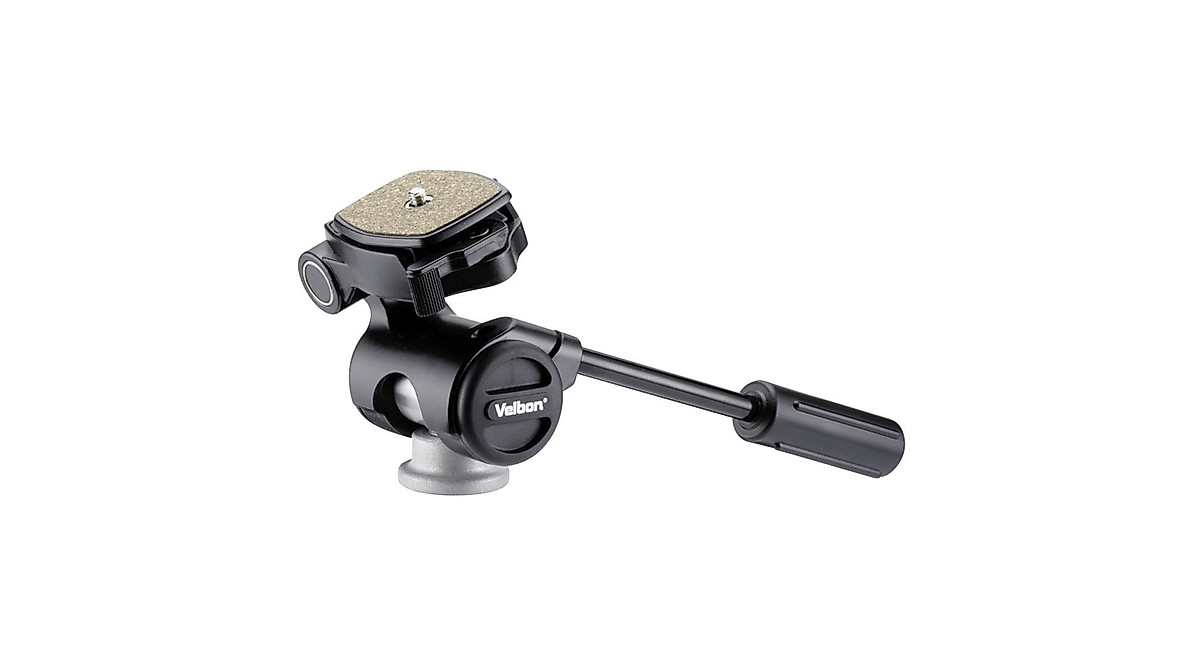 Velbon PH-157Q 3-Way Head: Quick Release Tripod Mount