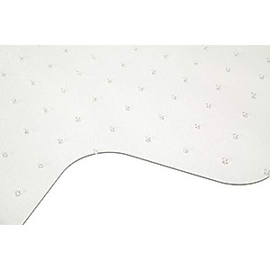 HON Basyx Commercial-Grade Polycarbonate Chair Mat with Lip for Low Pile Carpet, 36" x 47", Clear