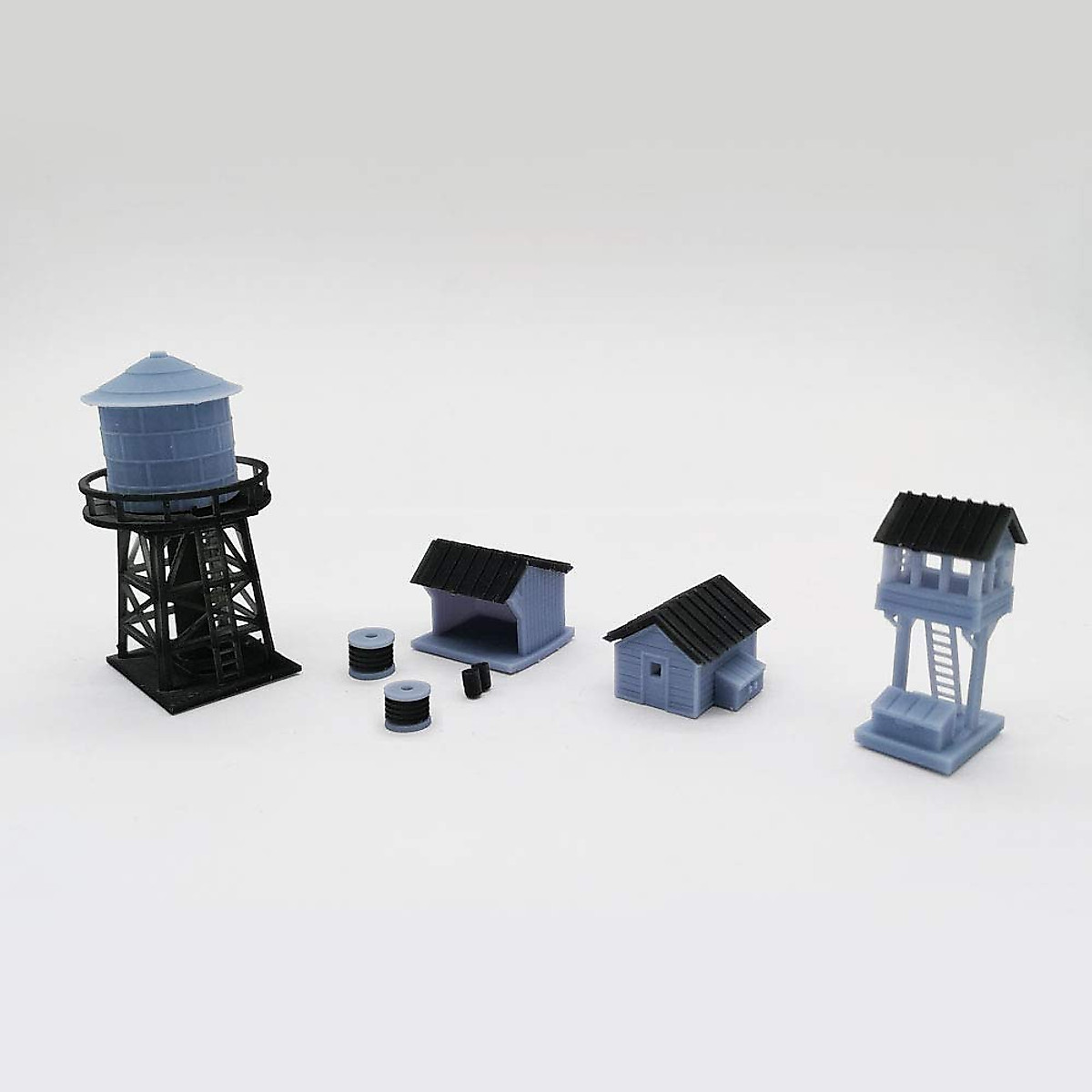 Outland Models Train Railway Layout Trackside Building Set N Scale 1:150 (Whole Set)