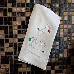 CorkPops - Holiday Bar Towels (Oh Tannenbombed)