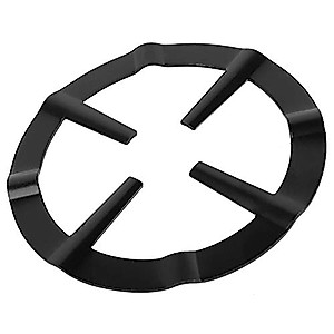 Cast Iron Wok Ring, Mocha Stove Bracket Stainless Steel Round Burner Grate Black Coffee Pot Non Slip Rack Milk Pan Holder Suitable for Butter Warmer Cooktop Replace Parts Kitchen Gas Stove Accessories