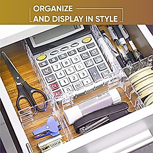 Shop Meliora Plastic Drawer Dividers for Clothes, Socks, Undergarments, Underwear, Bras, and Baby Clothing, Clear Heavy-Duty Storage Organizers, Adjustable Interlocking Frames