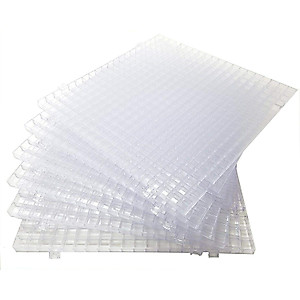 Creator's Waffle Grid 6-Pack - As Seen On HGTV/DIY Cool Tools Network - 100% USA - Solid Bottom Modular Surface - Glass Cutting, Small Parts, Liquid Containment, Grow Room, Etc. - Home, Office, Shop