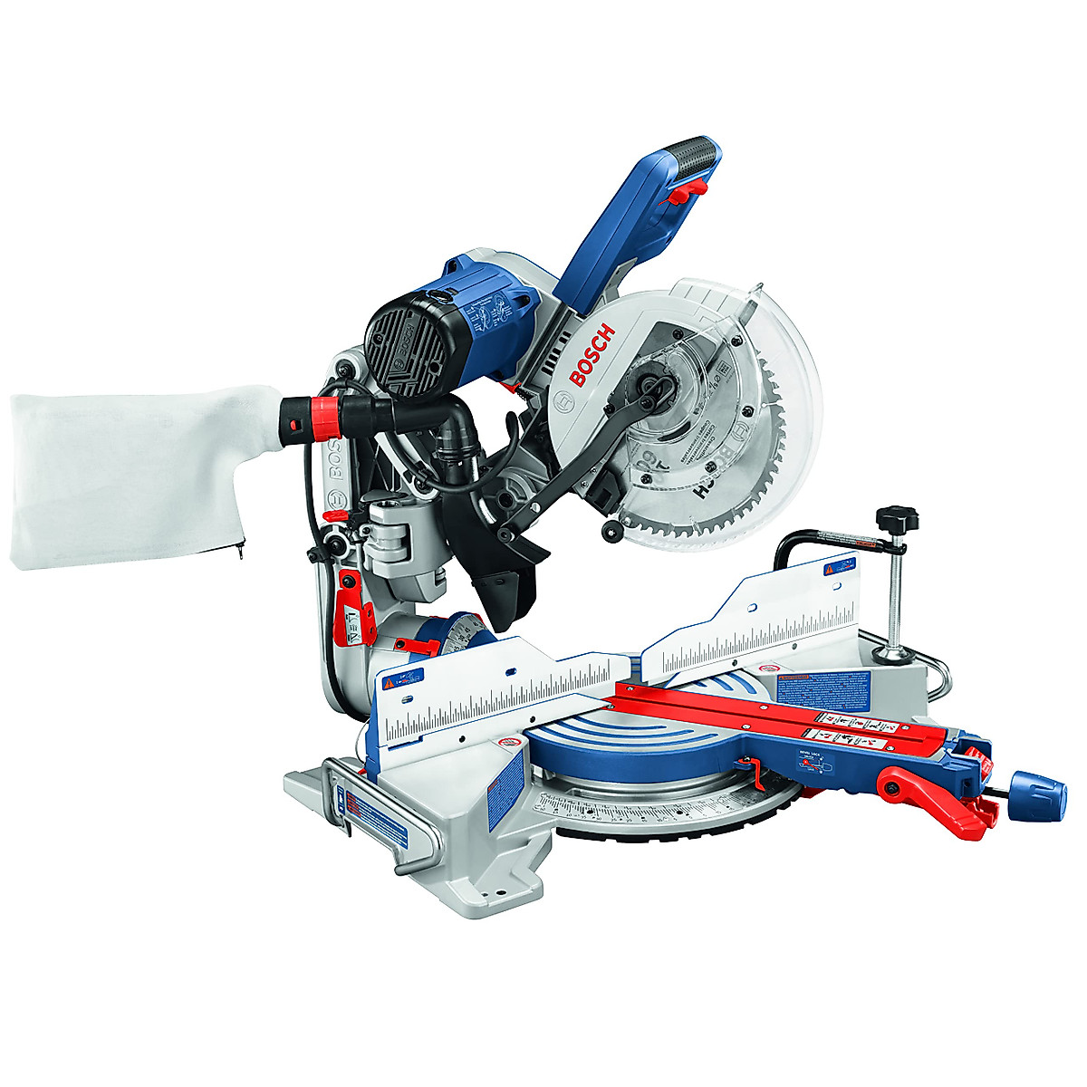 Bosch CM10GD Compact Miter Saw 15 Amp Corded 10 Inch Dual-Bevel Sliding Glide Miter Saw with 60-Tooth Carbide Blade and MS1233 Crown Stop Kit for Bosch Miter Saws, Includes Mounting Knobs and Hardware