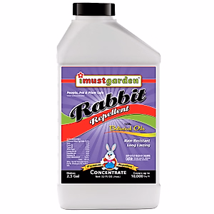 I Must Garden Rabbit Repellent 32oz Concentrate: Mint Scent Rabbit Spray for Gardens, Plants, and Lawns – Natural and Safe - Makes 2.5 Gallons