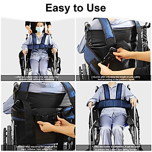 YHK Safety Belt Torso Support Vest, Adjustable Whole Body Safety Belt to Prevent Tilting or Falling (Vest Style)