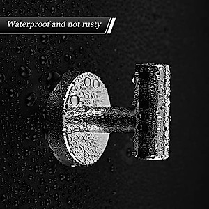 WALLERRY 4 Pack Polished Chrome Towel Hooks, Coat Hook Robe Towel Hook Bathroom Cabinet Closet Sponges Hook SUS 304 Stainless Steel Wall Hook for Bath Kitchen Bedroom Garage Heavy Duty Wall Mounted