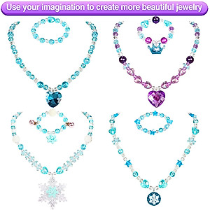 G.C Princess Bead Jewelry Making Kit Necklace Bracelet Ring Making Supplies Kids Creativity DIY Beading Kits Art and Craft kit Toy Gifts for 3 4 5 6 7 8 9 10+ Year Old Girls(with Heart Box)