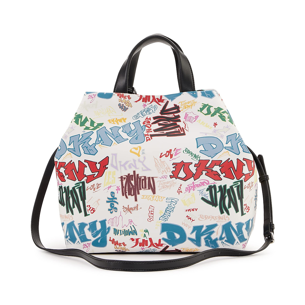 DKNY Tess Large Shopper, White Multi