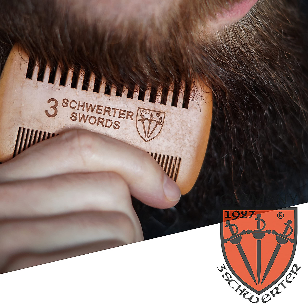 3 Swords Germany – beard mustache care comb (VGW)