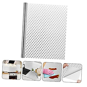 BESTonZON Shelf Liner 1 Roll Kitchen Greaseproof Stickers Foil Stickers Stickers Tile Stickers Sticker Kitchen Sticker for Grease Proof Decorative Wall Decals Oil PVC, Pet Drawer Liner