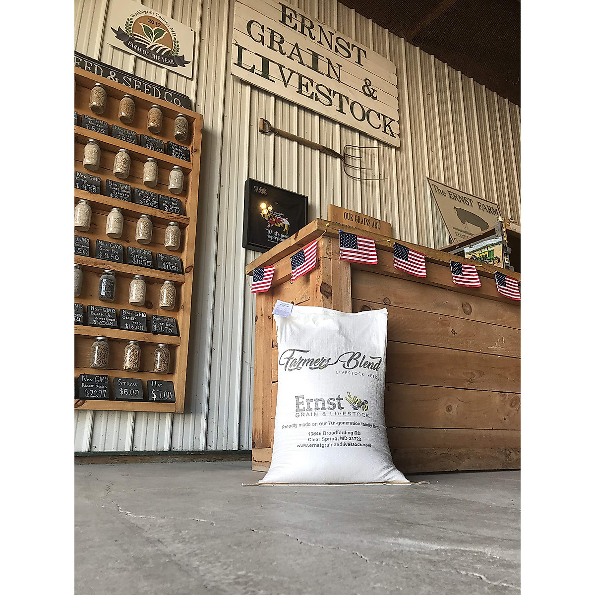 Homestead Harvest Ernst Grain Whole Corn – Perfect Feed for Deer, Squirrels, Chickens, Ducks, Rabbits, Geese, and More! (50 lb)