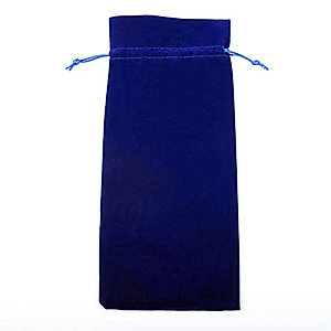 2 Pieces Royal Blue Velvet Wine Bottle Bags champagne Bottle Covers Gift Pouches Velvet Packaging Bag 14cmx35cm (5.5" x 14")