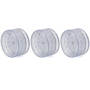 3 Pack Herb Grinder For Manual, 2.3in Small Spice Grinder With Storage, Portable And Disposable Plastic Grinder, Green