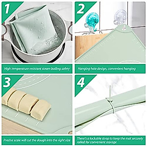 EuChoiz Silicone Pastry Mat 24"*16" Extra Thick Non Stick Baking Mat Food Grade Silicone Dough Rolling Bake Mat with Edge Heightening