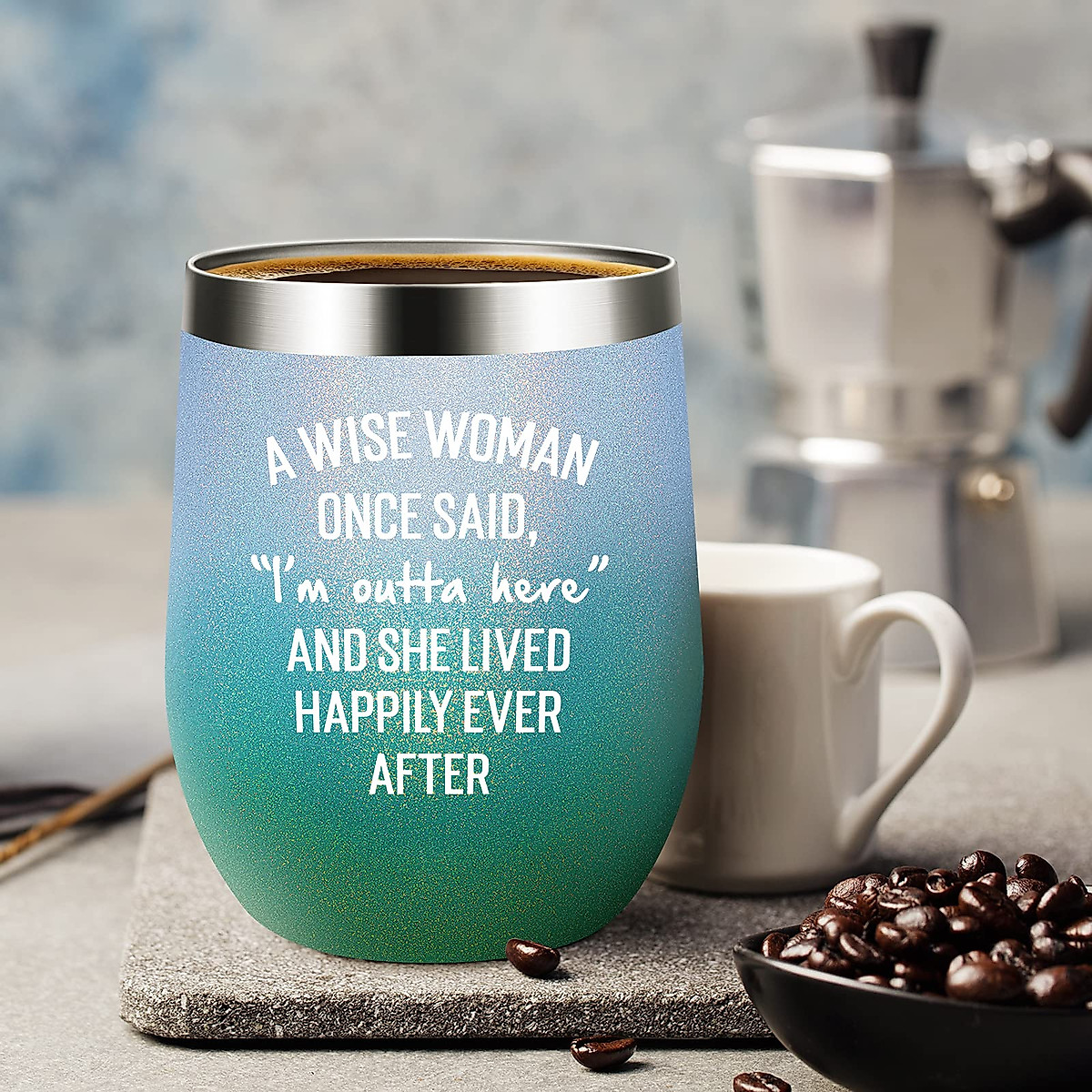 Retirement Gifts For Women 2024 Wine Tumbler Retired Gifts For Women Retirement Party Decorations Fun Retirement Gifts For Women Retired People Coworkers Friends 12 Oz