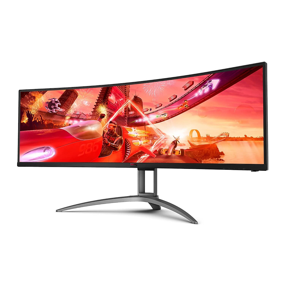 AOC AGON AG493UCX 49 inches Curved Immersive Gaming Monitor Dual QHD 5120 x 1440 @ 120Hz (Renewed)