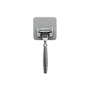 Tooletries - The Mason Razor Holder for Shower - Secure & Safe, Silicone Shower Organizer, Bathroom Accessories - Features Silicone-Grip Technology, Removable & Reusable - Grey