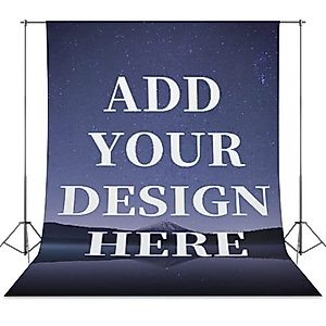 wxyzdq Custom Photography Cloth Personalized Backdrops for Design Your Own Photo Logo Text Non-Reflective Non-Penetrating Photoshoot Background Screen Portrait Studio Photobooth Props 56 x 79 Inches