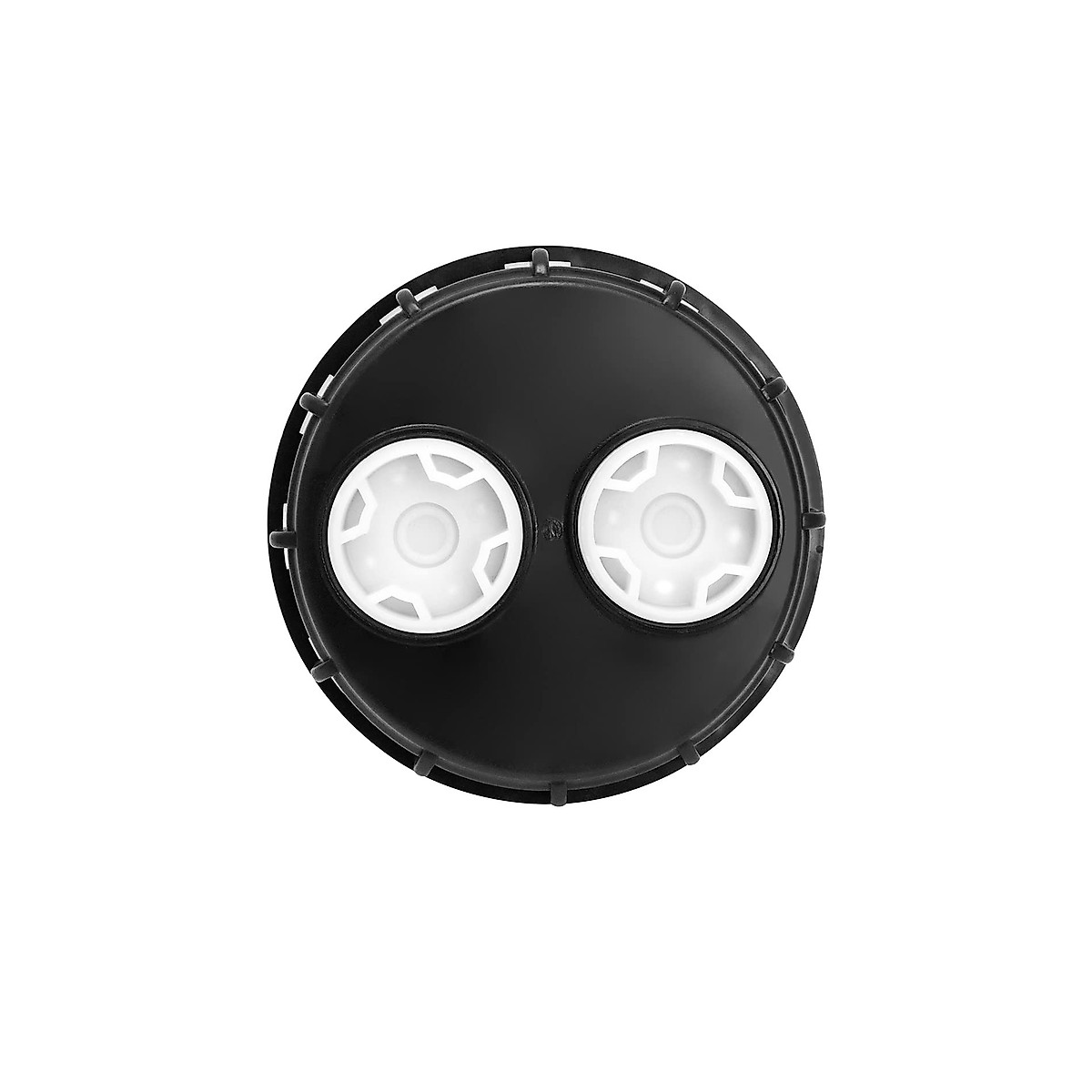 QWORK IBC Tote Lid Cover, 6.5" IBC Tank Water Liquid Tank Cap with Double Vent Hole for Chemical, Food, Industries Storage, 2 Pack