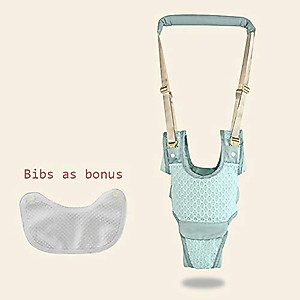 UBRAVOO Handheld Baby Walker Kids Toddler Walking Baby Toys Adjusted Baby Learning Walker Harness Keeper Walking Belt Walk Assistant,Great Gift for 7-24 Months Baby, Blue