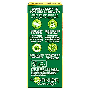 Garnier Whole Blends Honey Treasures Restoring Shampoo Bar for Dry, Damaged Hair, Zero Plastic Packaging, Free of Preservatives, Silicones, Soap, & Dyes, with Sustainably Sourced Honey & Beeswax, 2 Oz