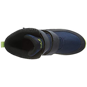 Jack Wolfskin Polar Bear Texapore Mid Hiking Boot, Blue/Lime, 12 US Unisex Big Kid