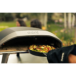 Ooni Cast Iron Skillet Pan - 9" Round Cast Iron Skillet with Removable Handle and Sainless Steel Trivet, Cast Iron Frying Pan, Pre-Seasoned Non-Stick Oven Safe Cookware, Pizza Oven and BBQ Accessories