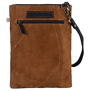 VAAN & Co Women's Brisk Python Small Cross Body Upcycled Genuine Leather Bag Python