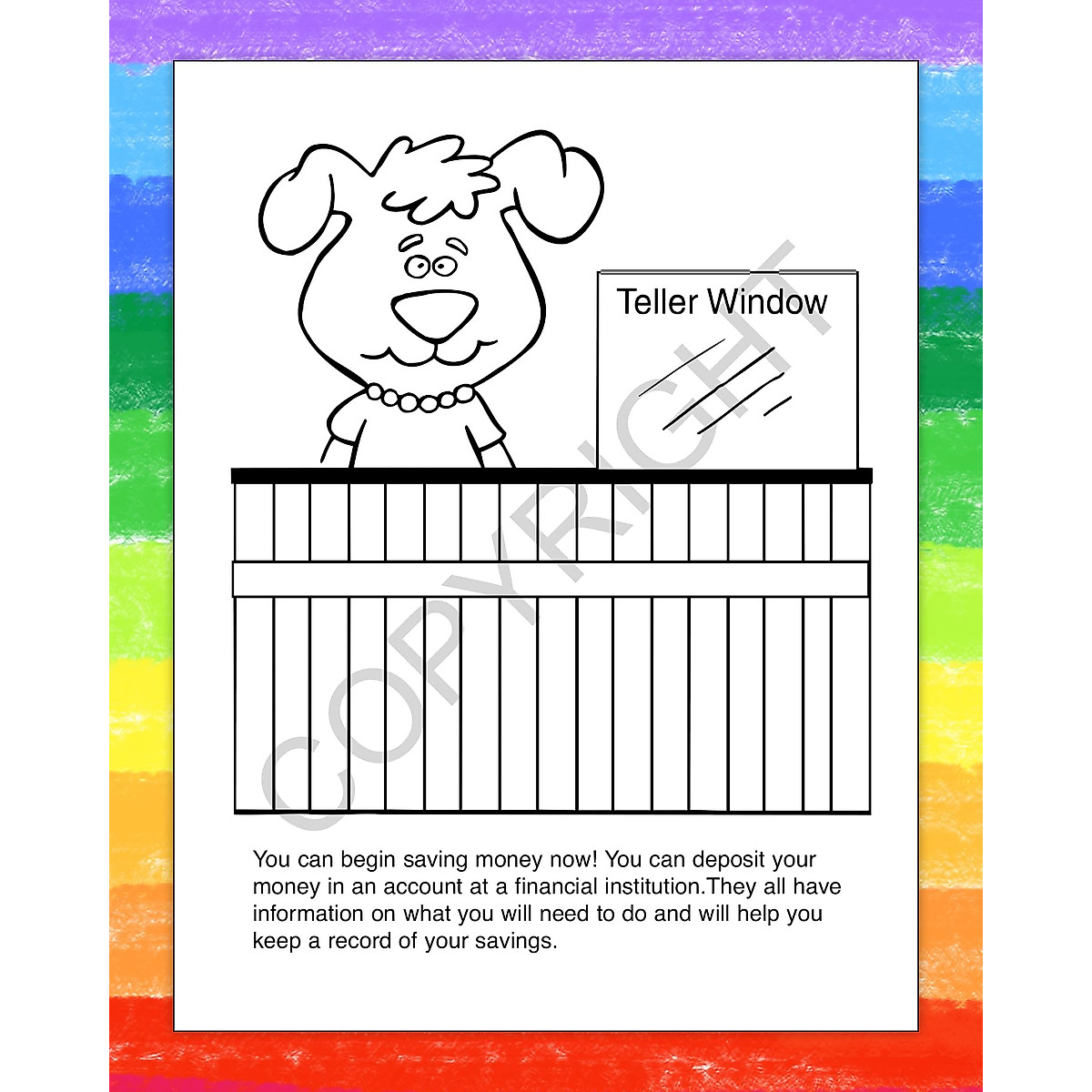 ZOCO - Be Smart with Your Savings - Educational Coloring & Activity Books (25 Bulk Pack, Without Crayons) - Teach Kids About Money - Bank Supplies - Gifts for Kids