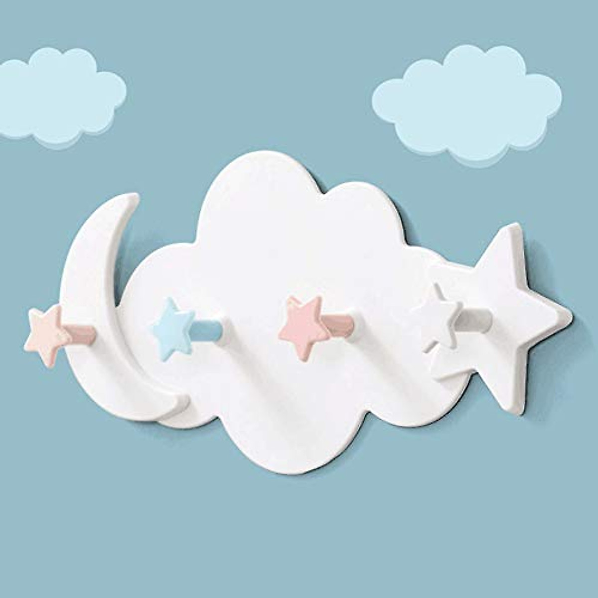 Asdf586io Cute Cloud Star Moon Wall Door Hook Bathroom Bedroom Hanger Holder Home Decor