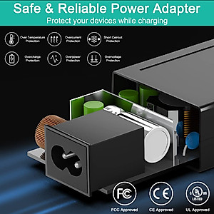 HKY 12V AC Adapter Replacement for Peloton Power Cord Peloton Exercise Bike Console PLTN-RB1VO PLTN-RB1V1 PLTN-RB1VQ GEN 1 2 3 1st 2nd 3rd Generation Exercise Bike Tech ATS050T-P/A121 Power Supply