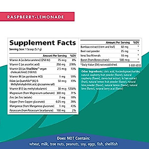 Pure Essence Labs Ionic Fizz Magnesium Plus, Anti-Stress Supplement Drink Powder, Gluten Free and Non-GMO Magnesium Powder (Raspberry Lemonade, 6.03 Ounce (Pack of 1))