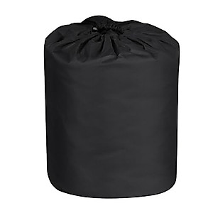 JNTKE Boat Cover with Motor Cover, Heavy Duty 210D Marine Grade Boat Cover, 21-24ft Marine Grade Boat Cover Fits V-Hull, Tri-Hull, Fishing Boat, Runabout, Bass Boat, Ski Boat, Black