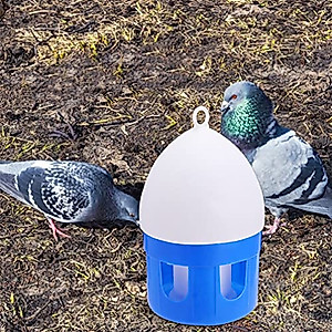POPETPOP Chicken Drinking Bowl Bird Feeding Plastic Pet Drinker Dispenser Pigeons Feeder Water Pot Container Birds- Automatic Feeders Water Dispenser Bird Cages 4L Automatic Bird Drinker