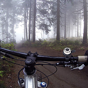 Emoly Bike Bell, 4 Pack Premium Bicycle Bell, Brass Bike Bells for Adults and Kids - Crisp Loud Melodious Sound - Bicycle Bells for Road Bike, Mountain Bike (Gold&Silver)