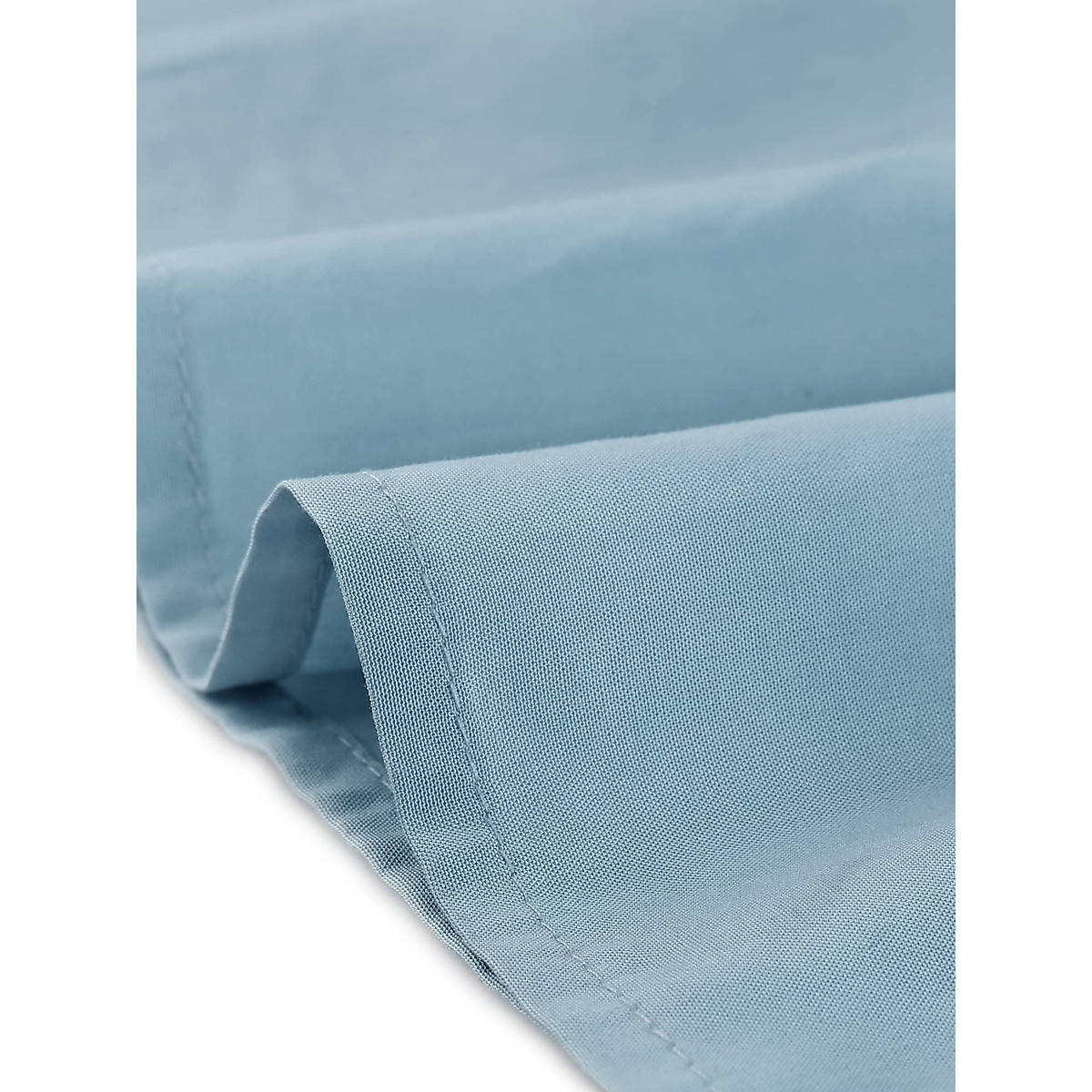 Allegra K Peasant Smocked Dress for Women's Short Sleeve Midi Summer Casual Tiered A-Line Dress Medium Blue