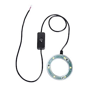 Spindle Light for CNC Milling Machine, Waterproof Magnetic LED Work Lights 12V Engraving Machine Magnetic Ring Spindle Lamp, Vertical Light Source Without Shadow (80mm)