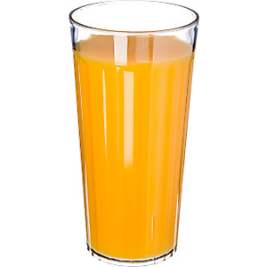 Carlisle FoodService Products Bistro Tumbler Plastic Tumbler for Restaurants, Catering, Kitchens, Plastic, 32 Ounces, Clear