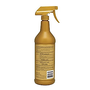 Farnam Bronco Gold Horse Fly Spray, Grooming Aid, Coat Conditioner, 32 Ounces, Quart Spray